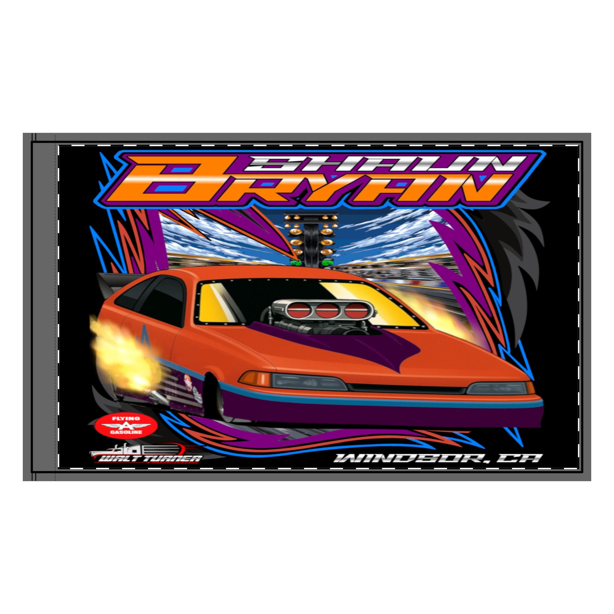 Shaun Bryan Flag – Born to Race Threads