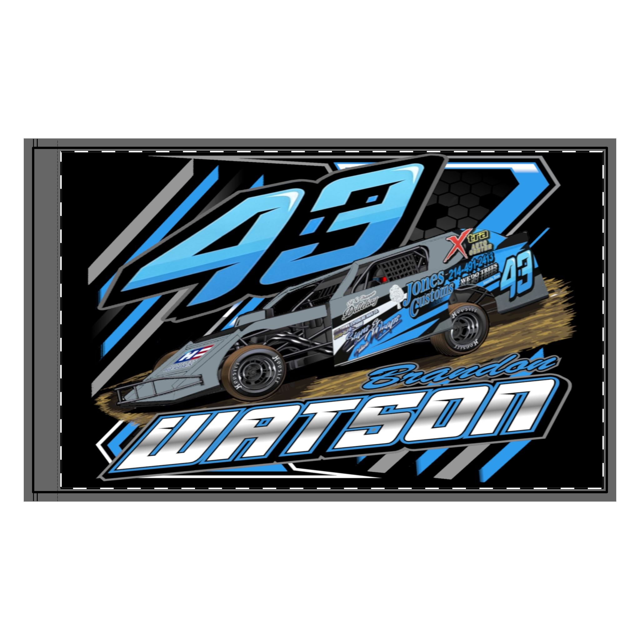 Brandon Watson Flag – Born to Race Threads
