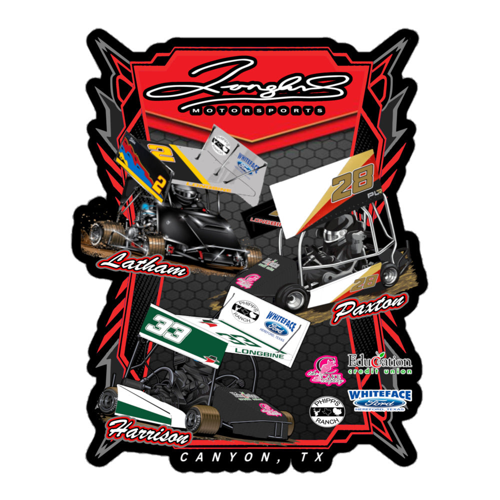Longbine Family Racing Sticker – Born to Race Threads