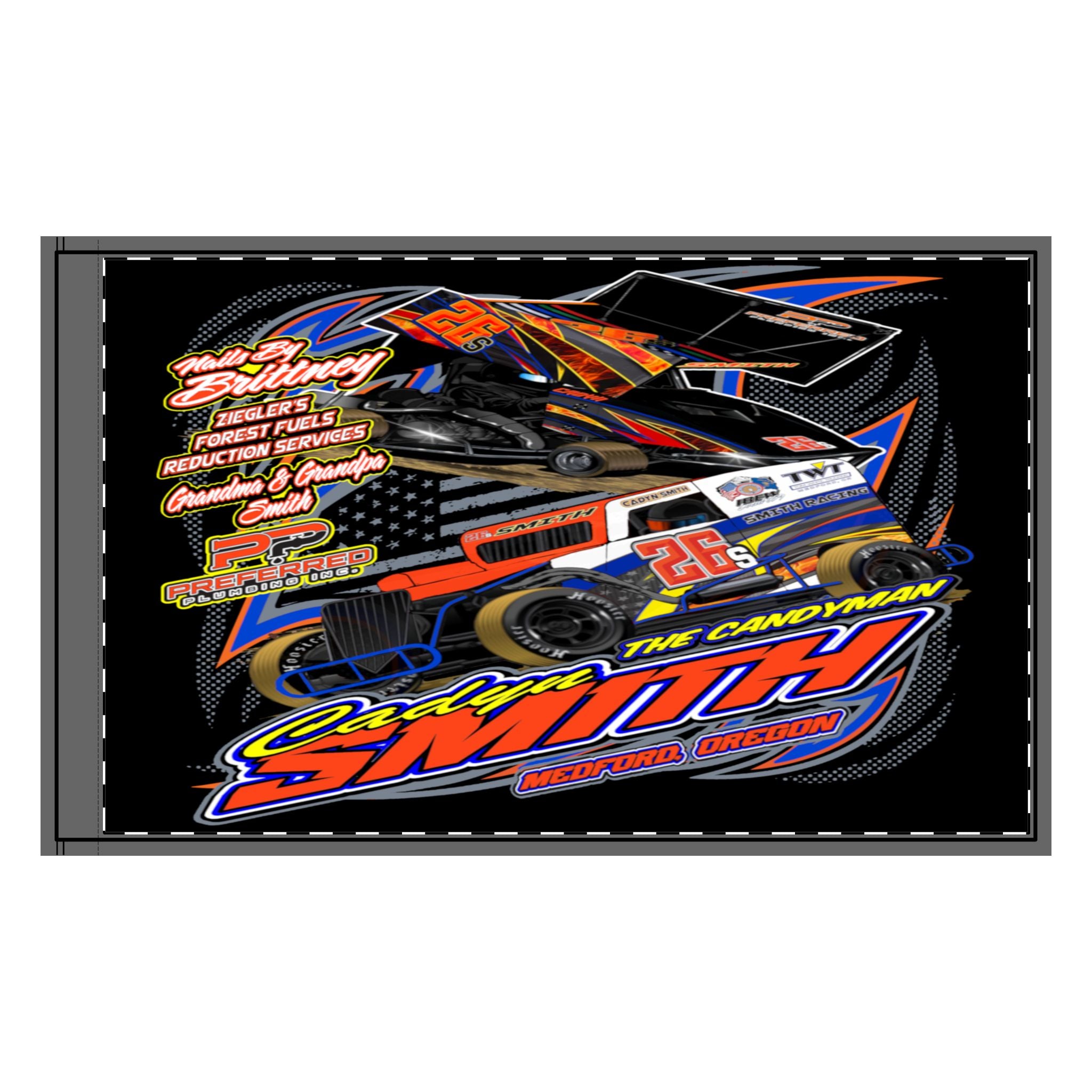 Cadyn Smith Flag – Born to Race Threads
