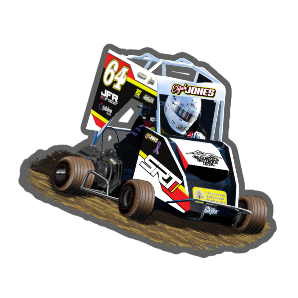 Elijah Jones Kart Sticker – Born to Race Threads