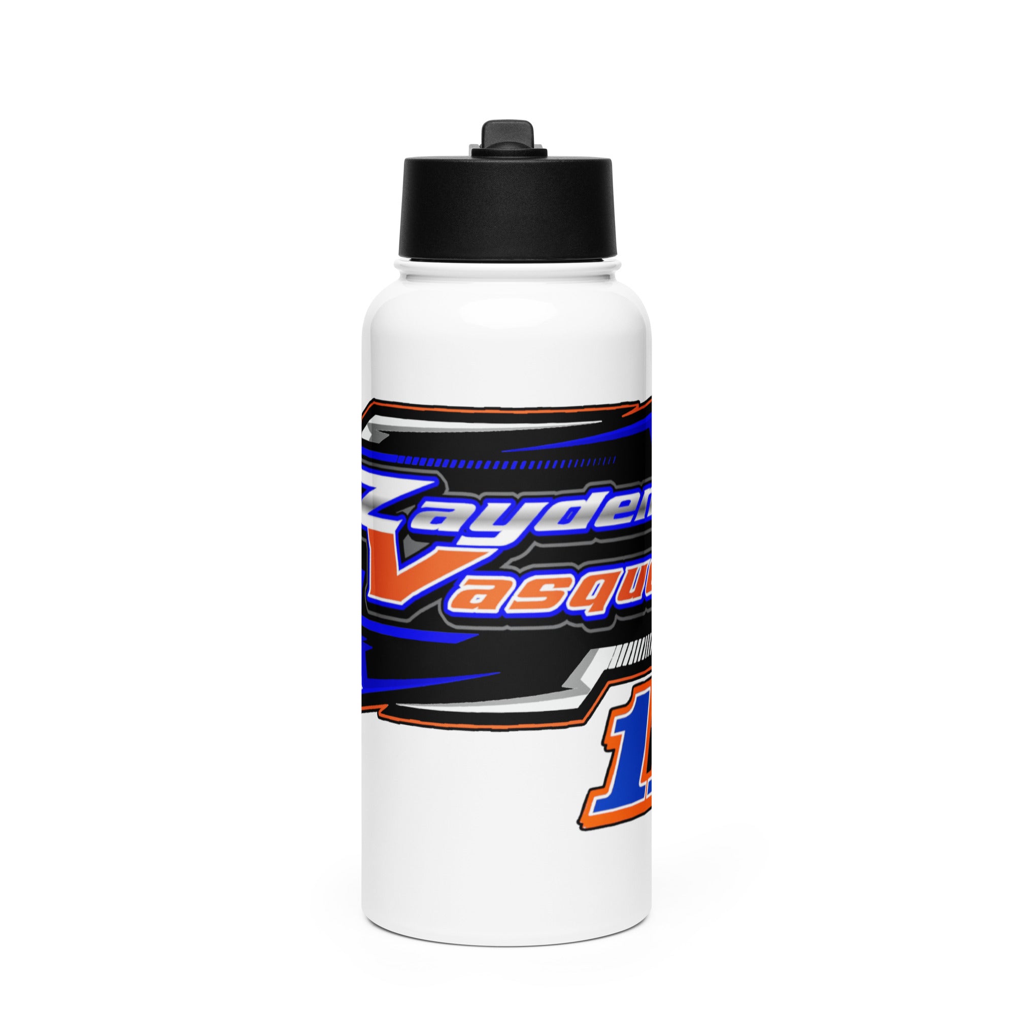 Zayden Vasquez 2025 Stainless steel water bottle with a straw lid – Born to Race Threads